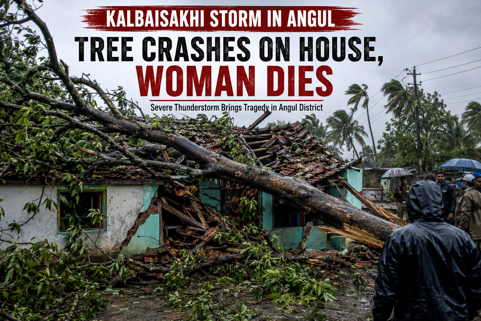 Kalbaisakhi Storm in Angul Kills Woman After Tree Falls on House 2026